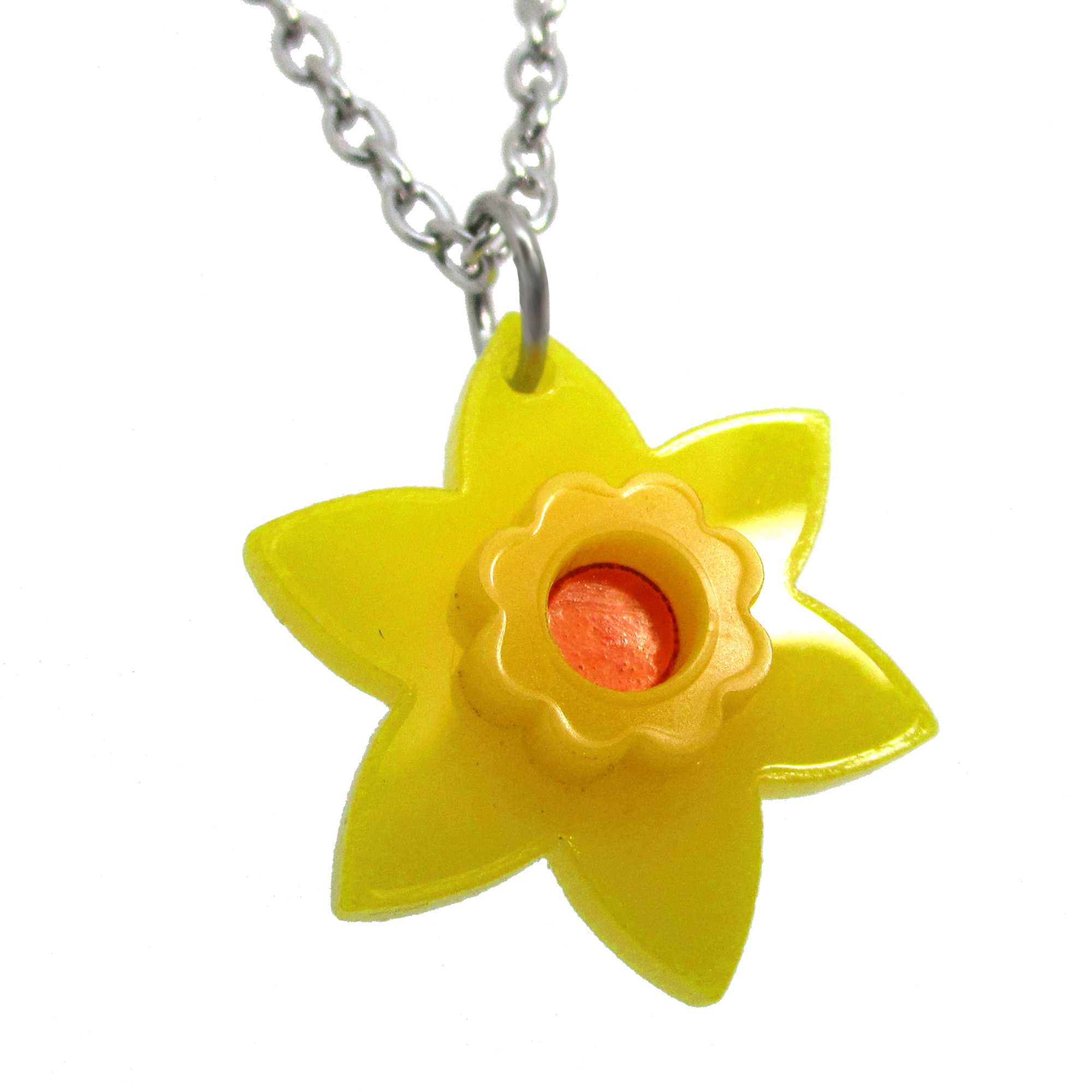 Daffodil Flower Pendant Necklace ⋆ It's Just So You